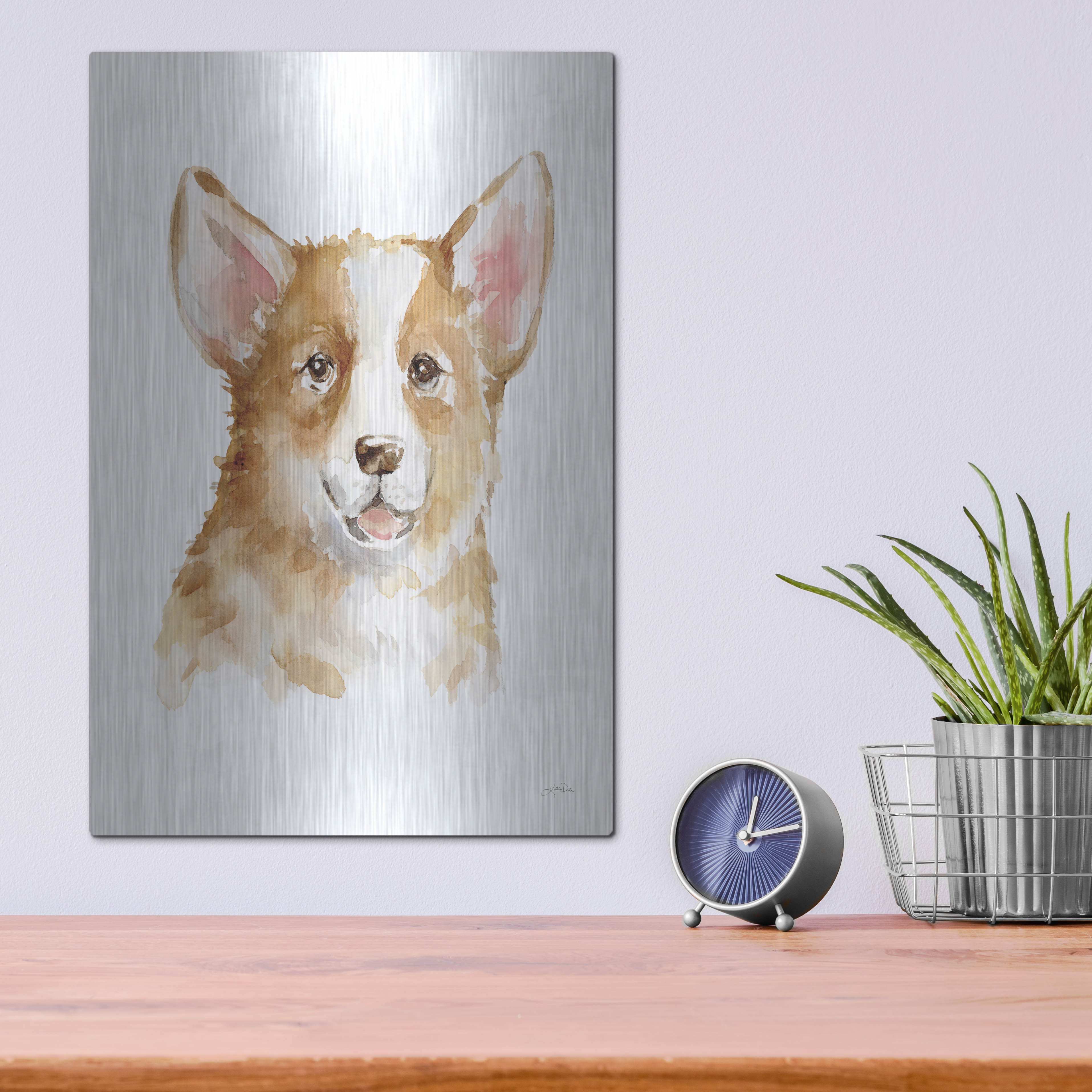 Winston Porter 'Dog Portrait 2' by Katrina Pete Metal Wall Art | Wayfair