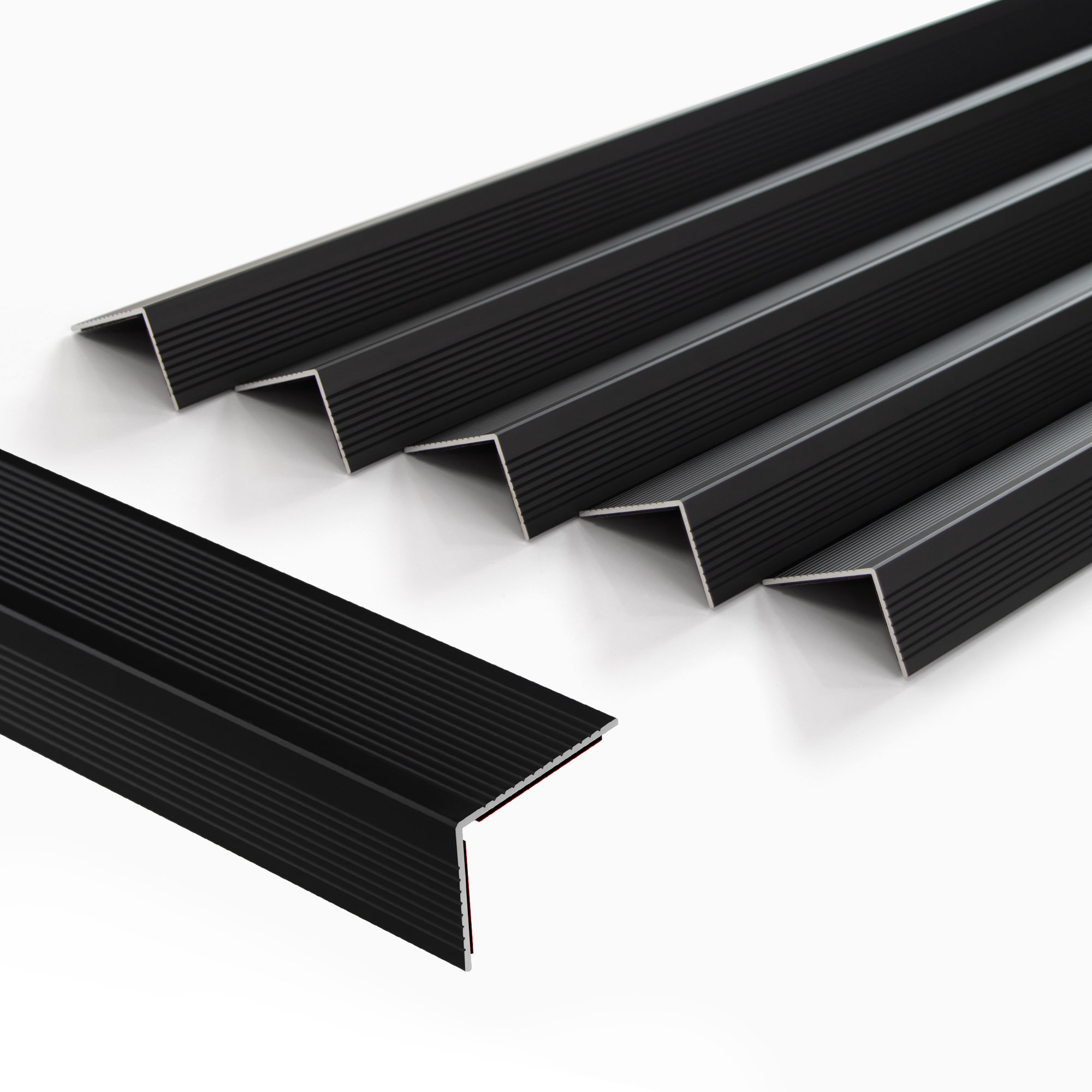Sunwings Aluminum 2" W x 36" L Peel & Stick Stair Nose Anti-Slip Strip ...