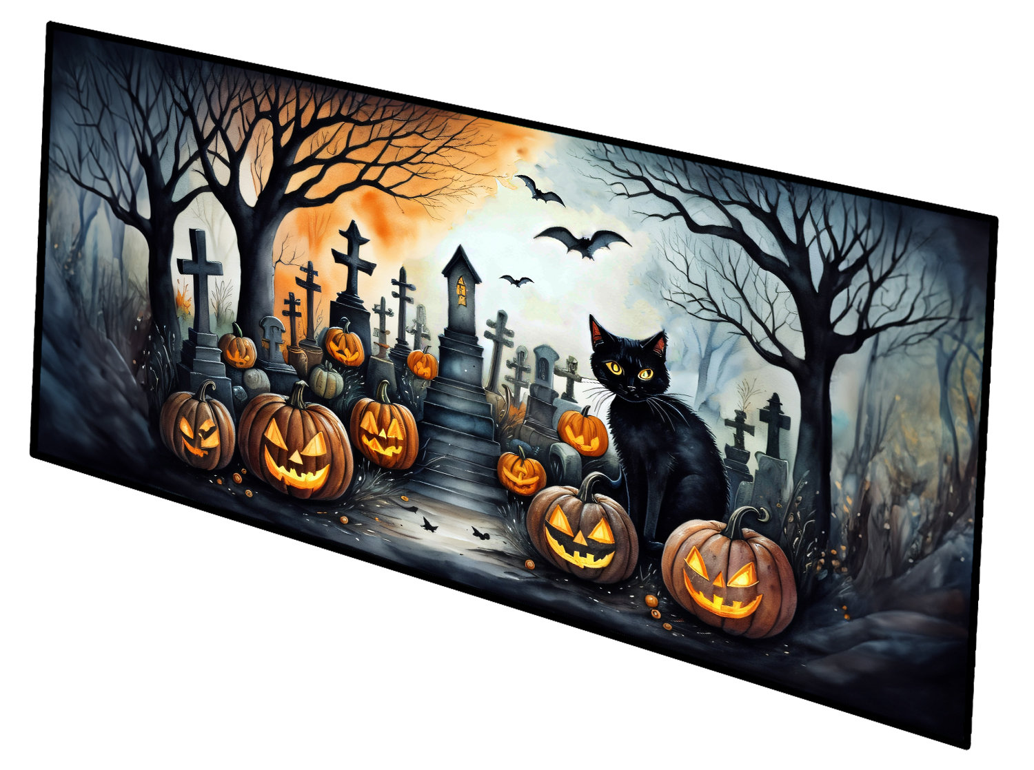 The Holiday Aisle® Jameera Non-Slip Halloween Outdoor Doormat | Wayfair