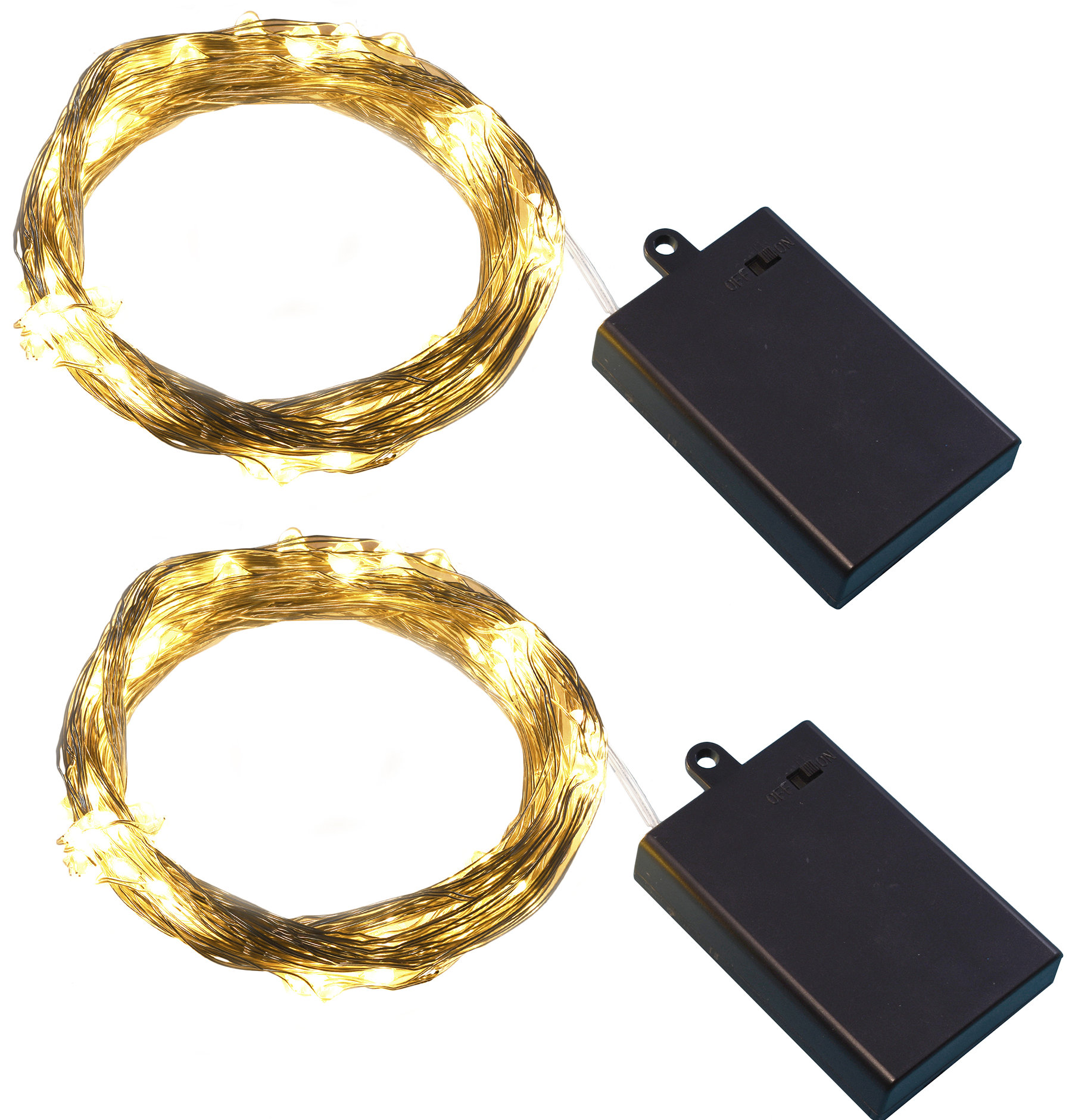 The Holiday Aisle® Wickman Battery Operated Multi Strand Fairy String ...