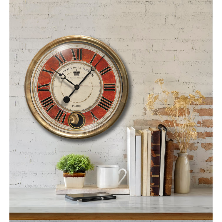 TRADEMARK TIME Metal Wall Clock & Reviews | Wayfair