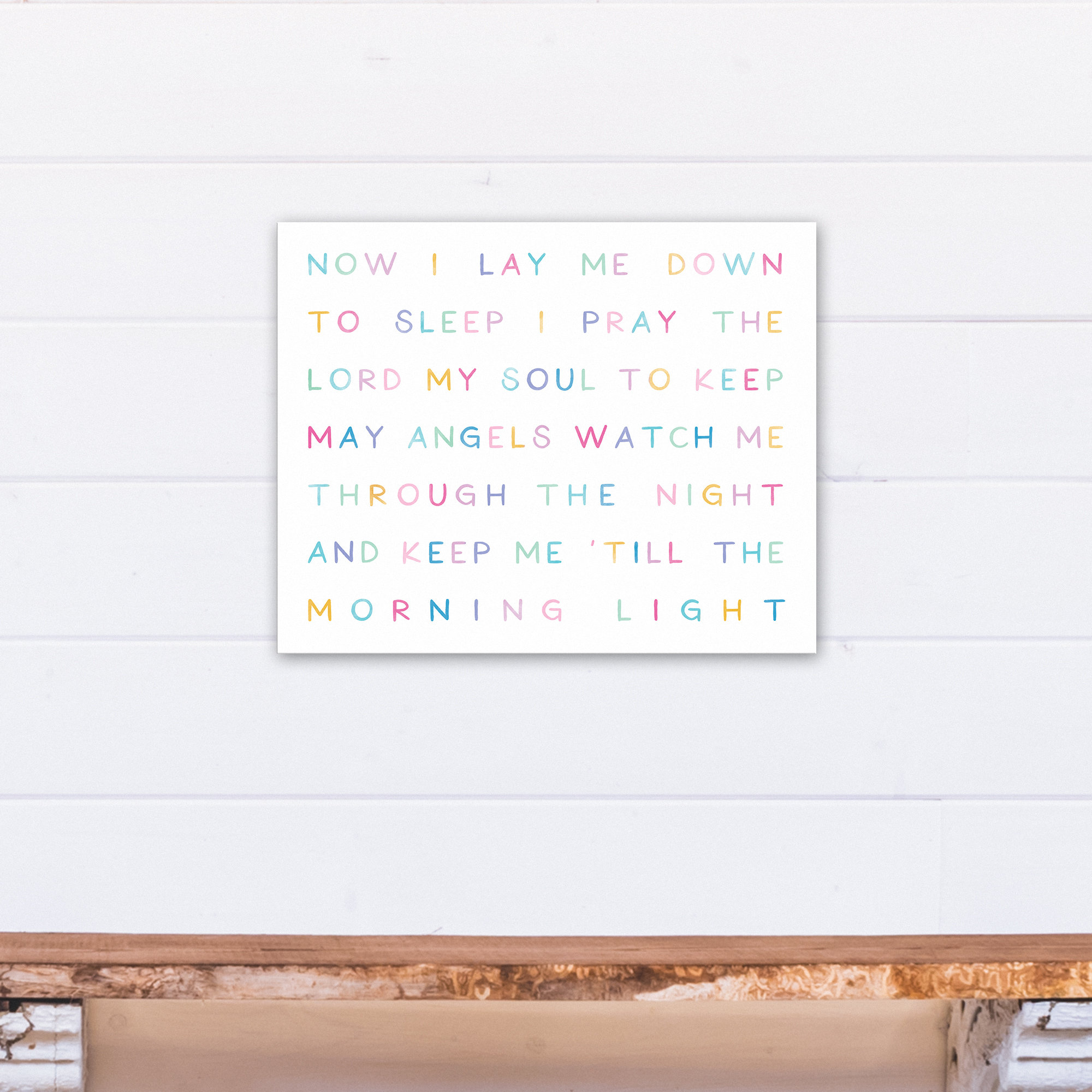Isabelle & Max™ Bowers Now I Lay Me Down to Slee Canvas Art | Wayfair