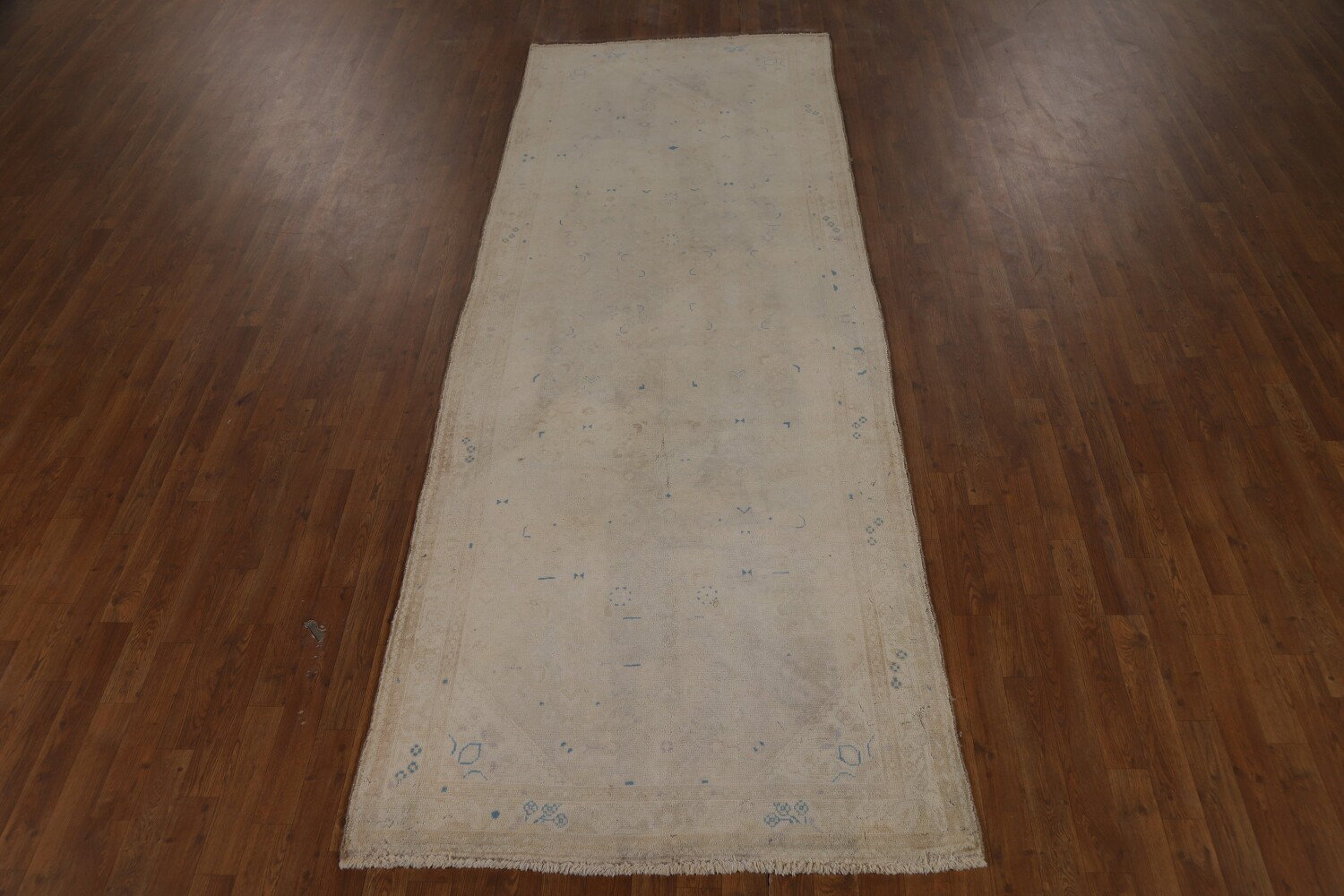 Isabelline Muted Handmade Wool Traditional Runner Rug 4x10 | Wayfair