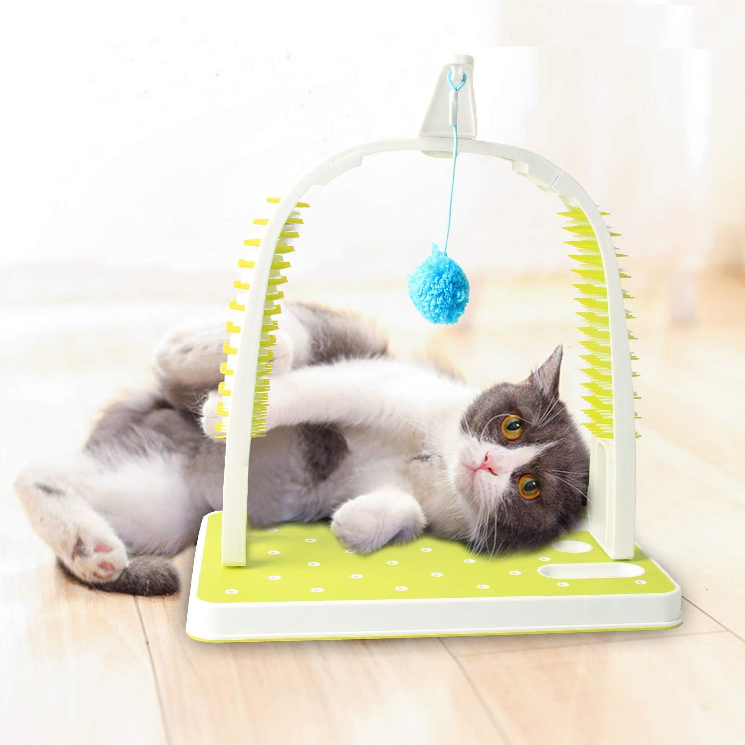 Tucker Murphy Pet™ Cat Scratcher Self Grooming Arch With Play Ball ...