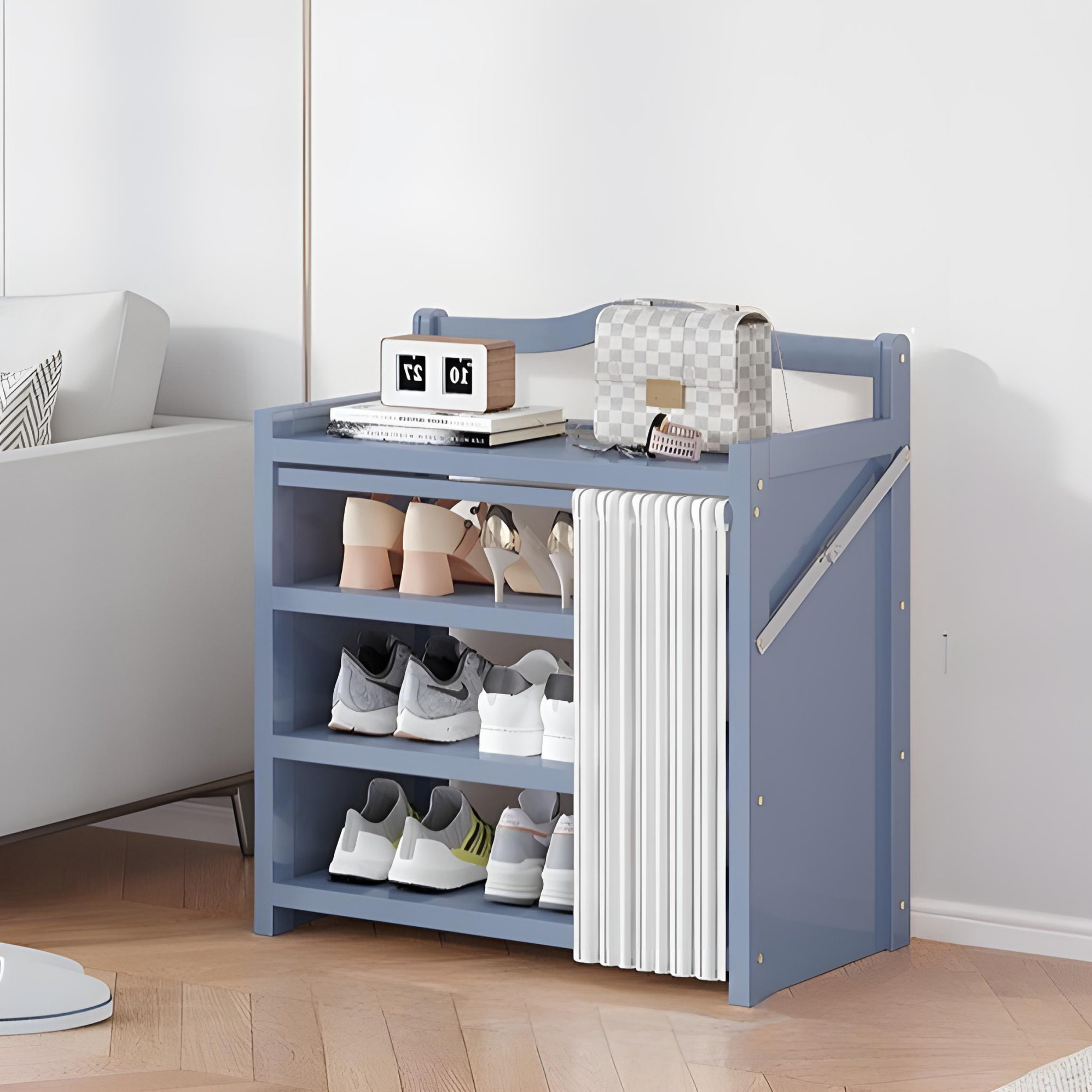 Latitude Run® Free Installation Folding Shoe Rack, Home Multi-Layer ...