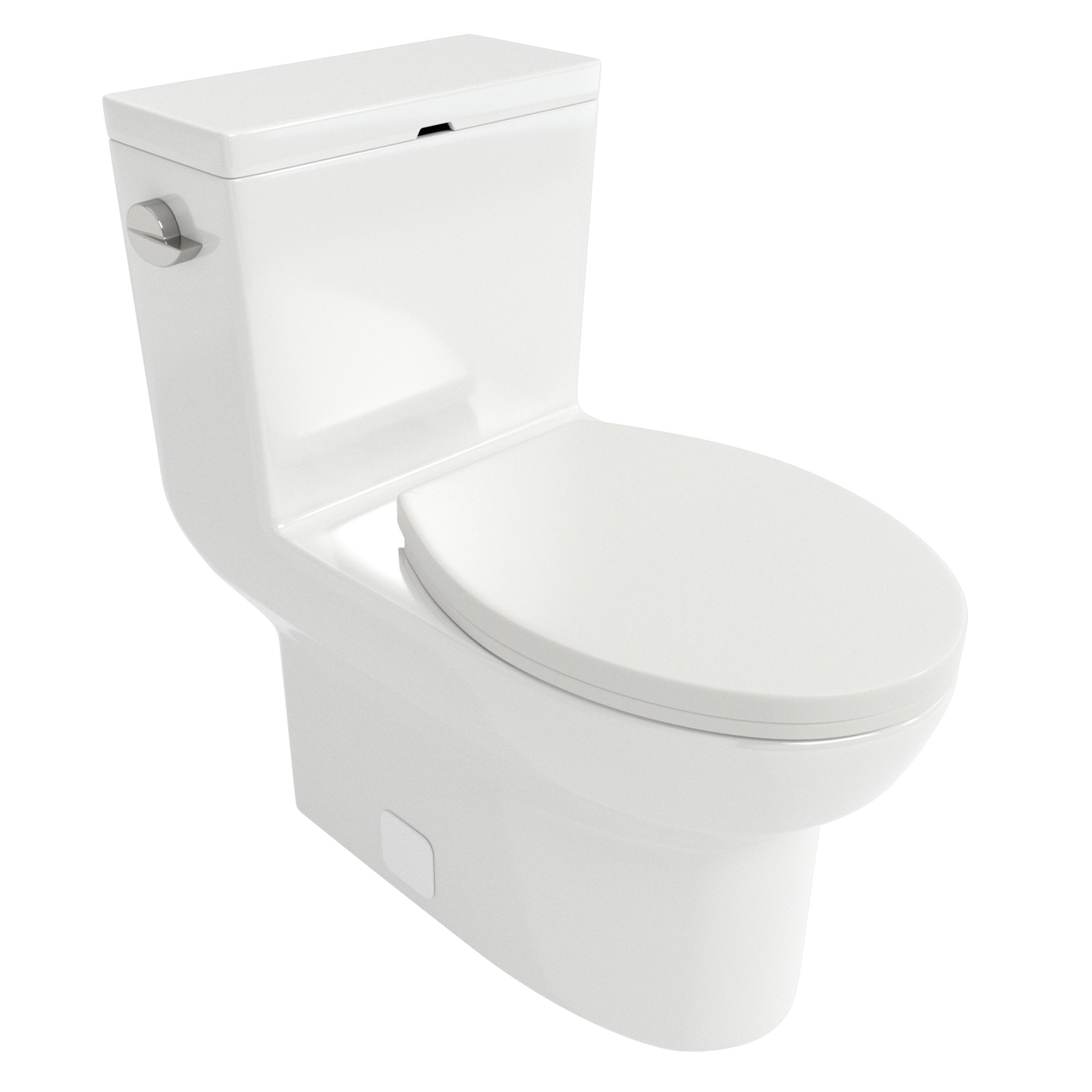IntrospectiveIncline Ceramic One Toilet - Efficient Water Usage, Quiet ...