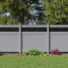 Barrette Outdoor Living Horizontal Fence Boardwalk Gray Vinyl Privacy ...