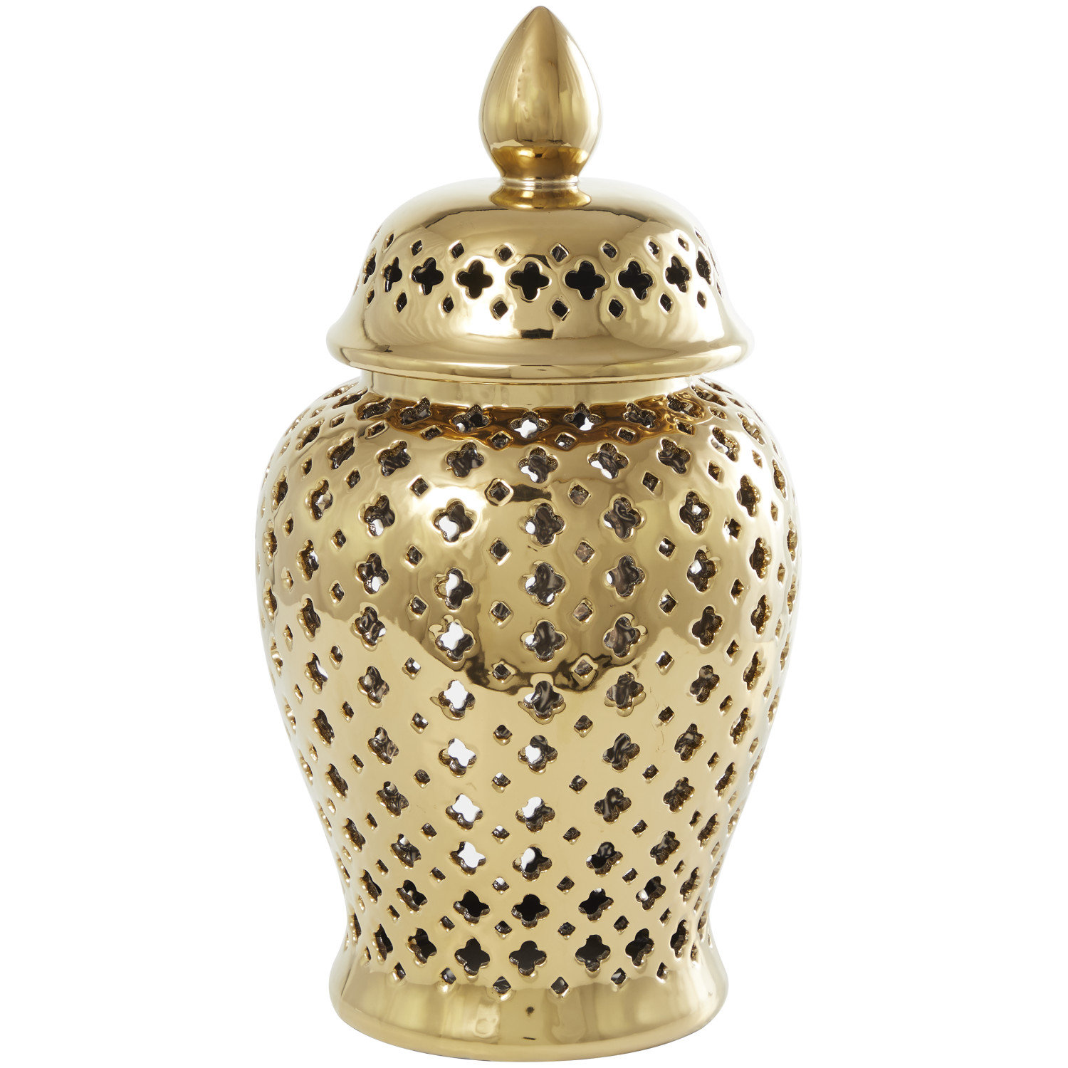 House of Hampton® Estarlin Ceramic Decorative Jars with Geometric ...