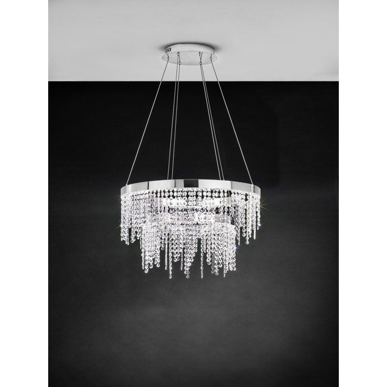 Mercer41 Chaz 1 - Light Silver LED Crystal Pendant | Wayfair.co.uk