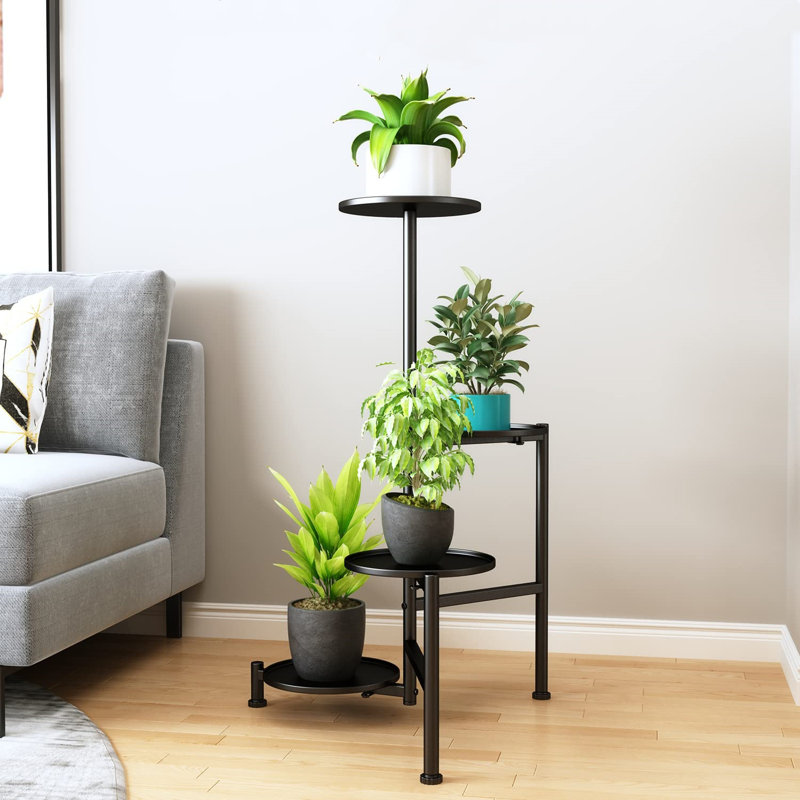 Latitude Run® 4 Tier Plant Stand Metal Indoor Outdoor | Wayfair