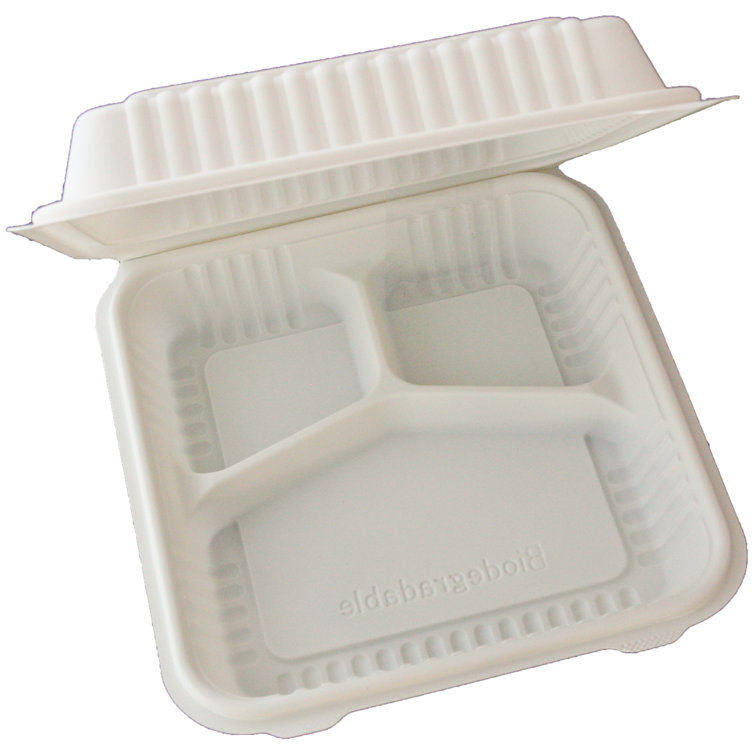 Earth-To-Go PotatoWare™ 3-Compartment Clamshell | Wayfair