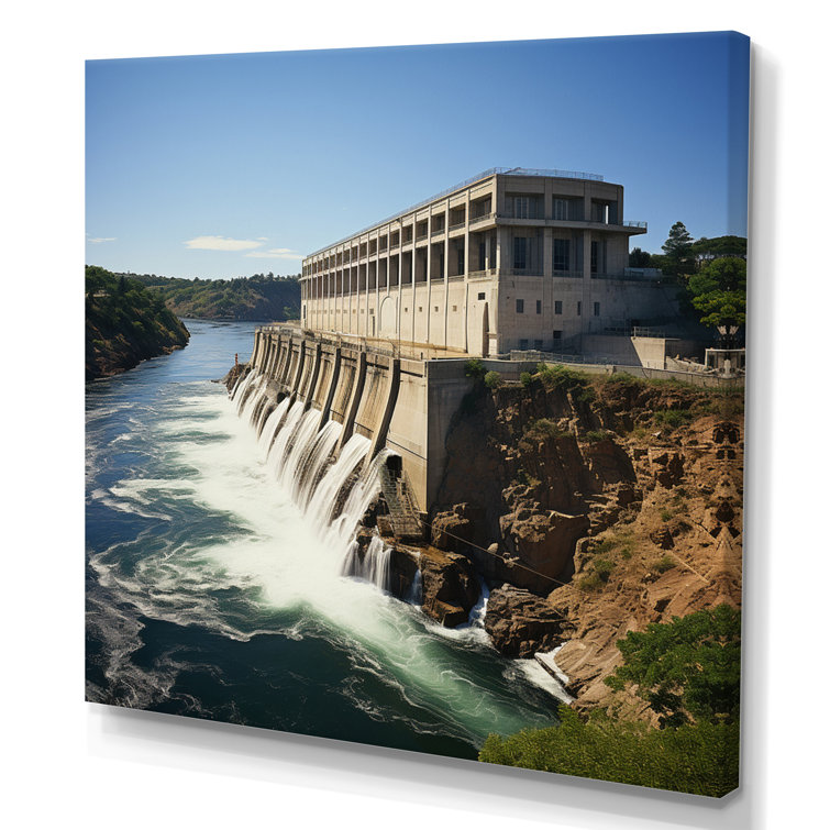 Latitude Run® " Garrison Dam North Dakota I " on Canvas | Wayfair
