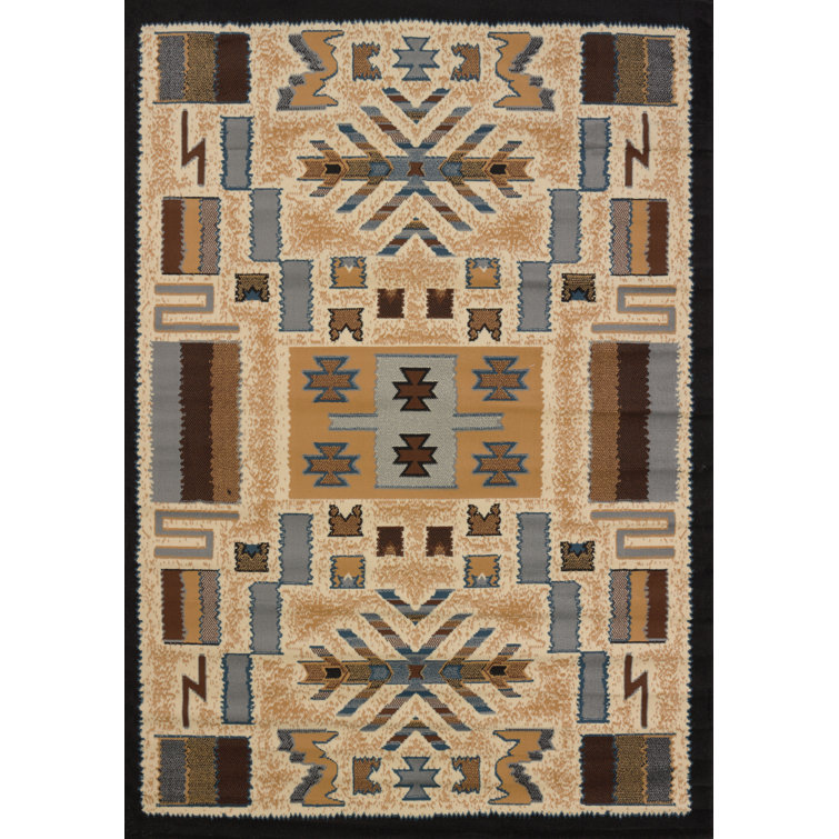 Loon Peak® Tapis gris à motif autochtone Hyacinthe et Commentaires ...