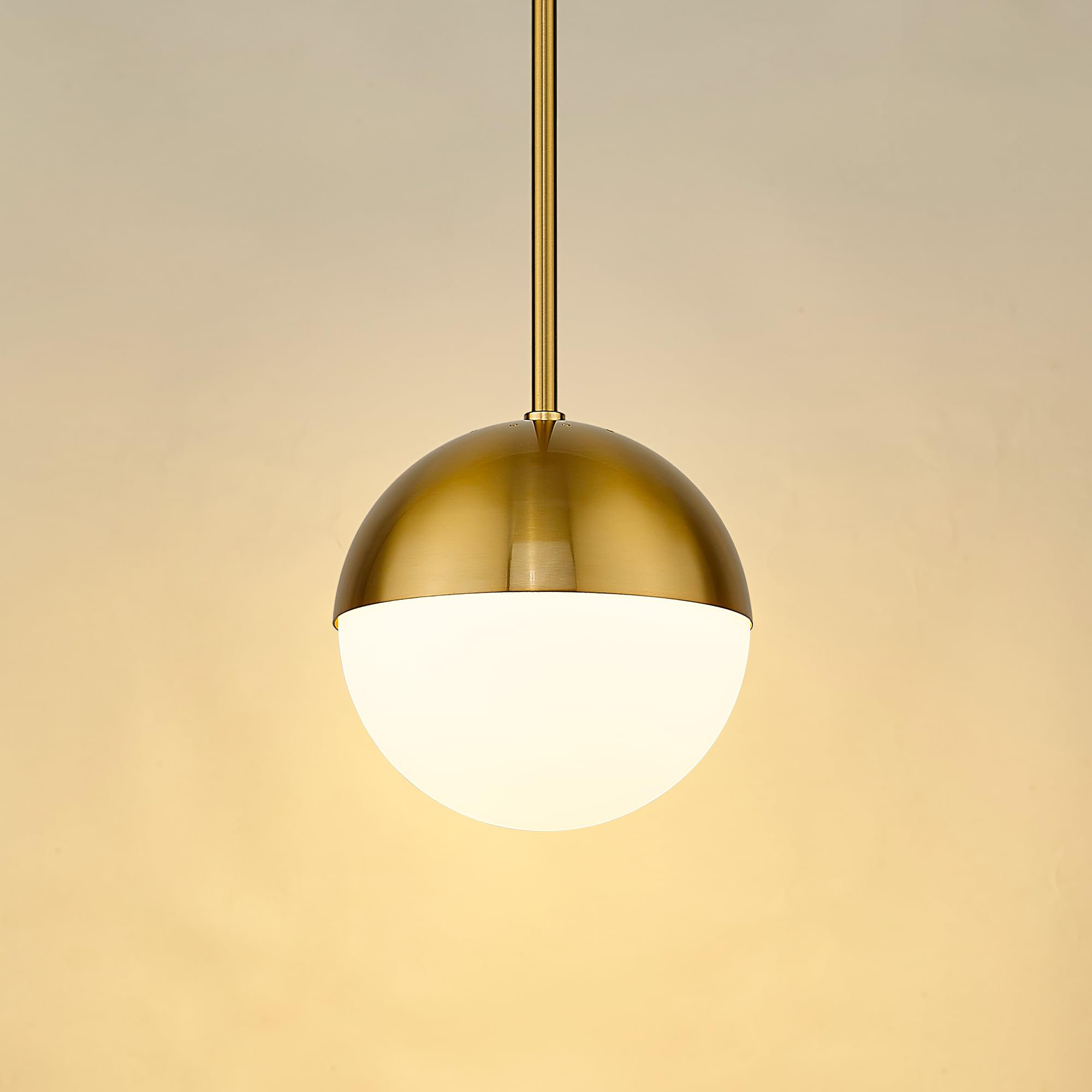 George Oliver Modern Pendant Lighting Gold Globe Pendant Light Fixture ...