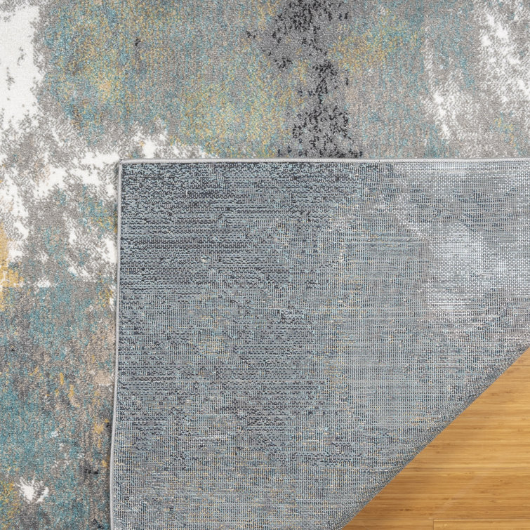 Gertmenian Ciaran Emil Modern Abstract Mint Green/Black/Grey/Ivory ...