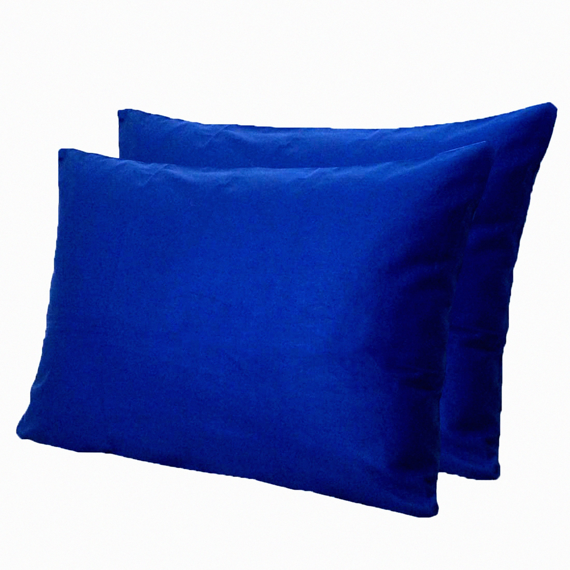 BRBCA Luxury Cotton Zippered Pillowcase Set - 500 Thread Count Navy ...