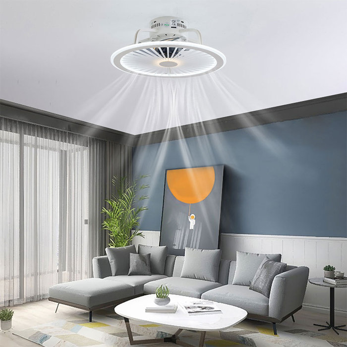 Wrought Studio 18'' Ceiling Fan with LED Lights | Wayfair