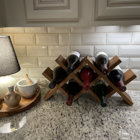 Latitude Run® Diannne 7 Bottle Solid Wood Freestanding Wine Bottle Rack ...