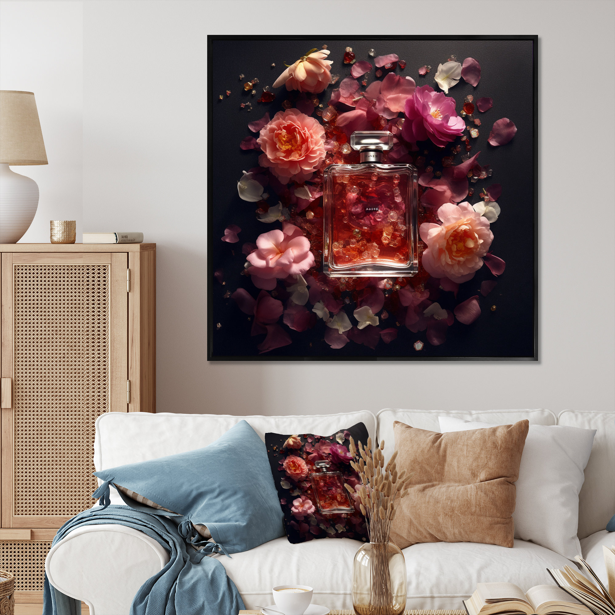 Red Barrel Studio® Orange Perfume Fragrance Connoisseur II Framed On ...