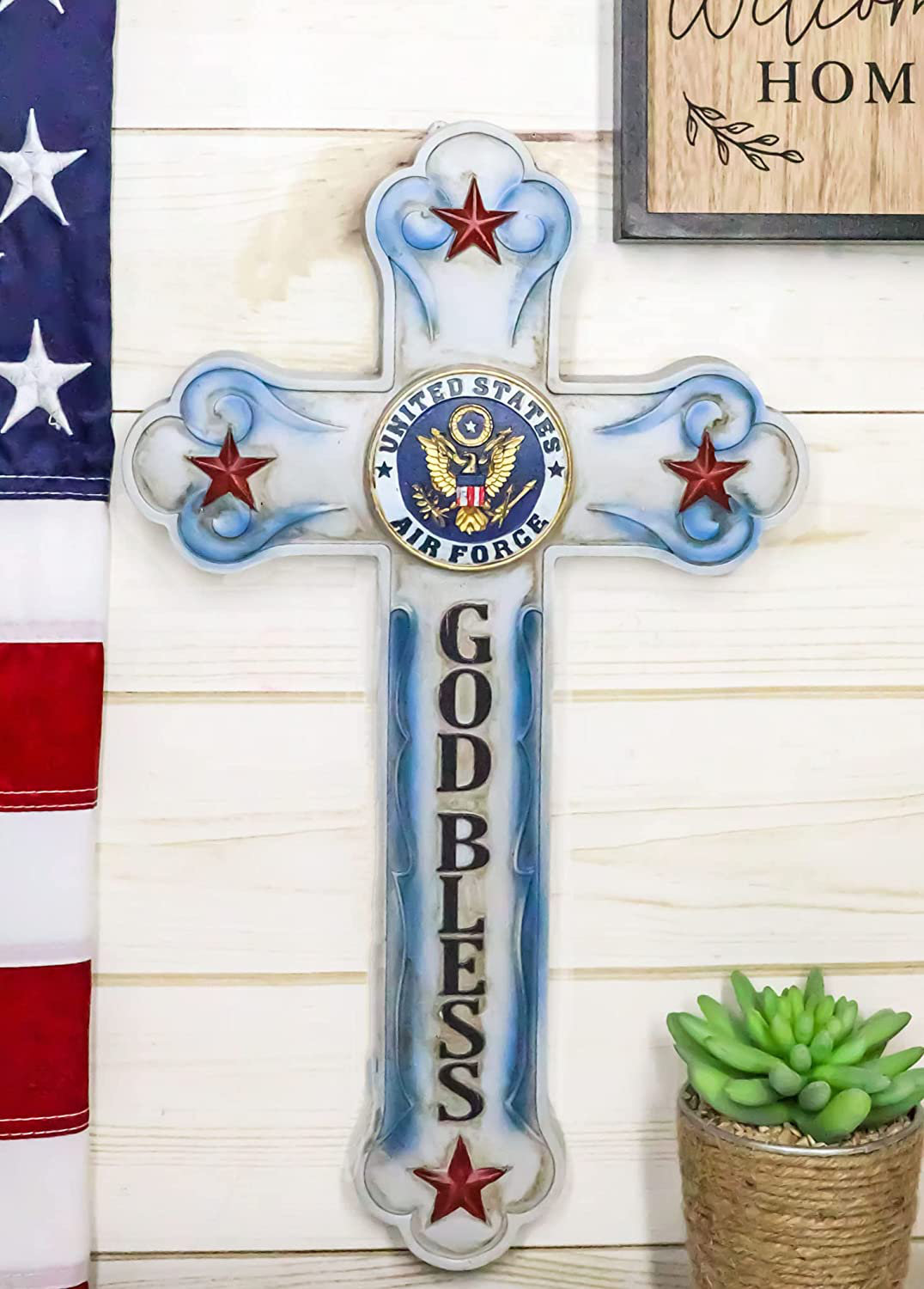 Trinx Western USA Air Force Patriotic Bald Eagle Emblem God Bless ...
