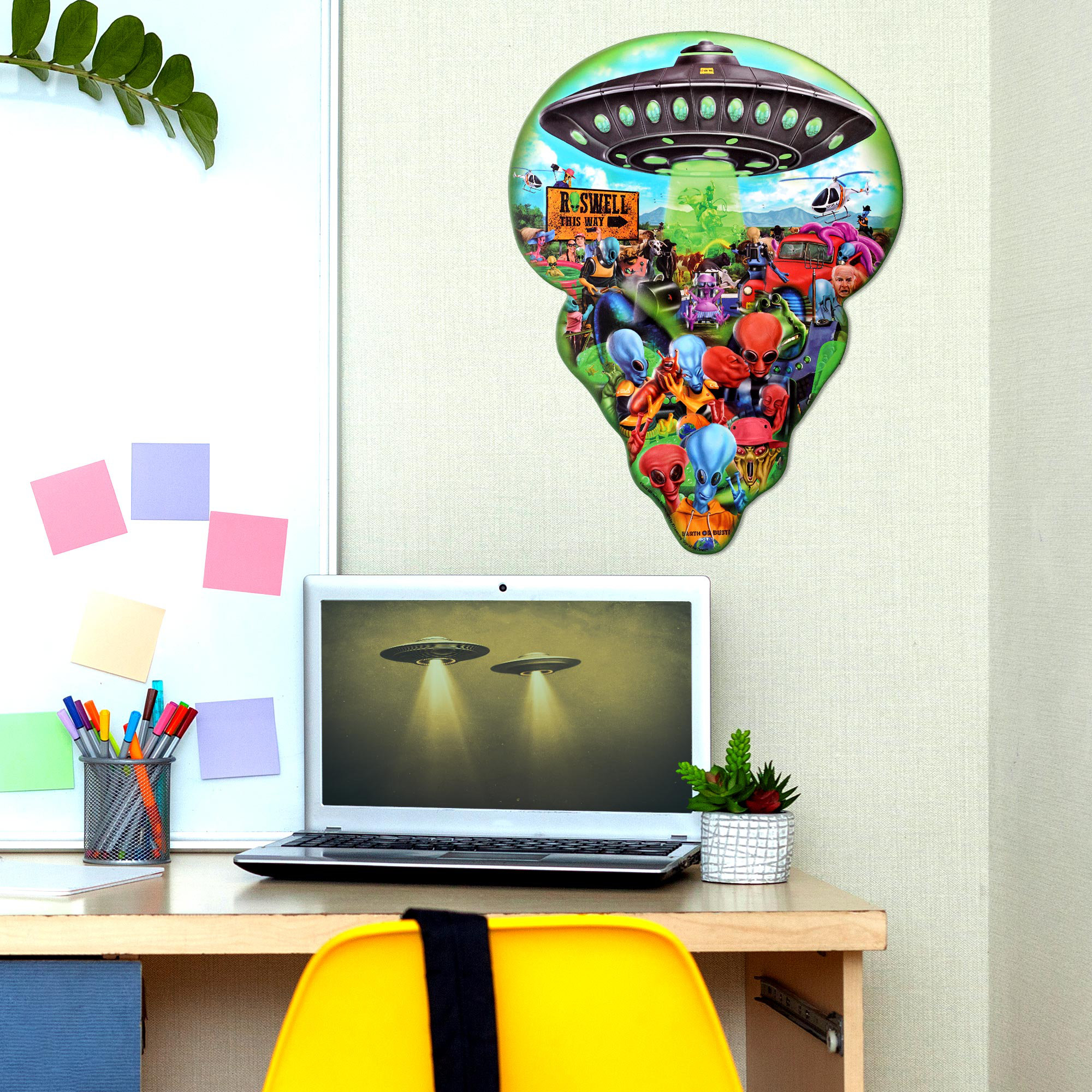 American Art Decor Roswell Alien Fest UFO Wall Décor | Wayfair