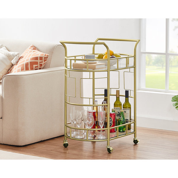 Wildon Home® Gregary Metal Bar Cart | Wayfair
