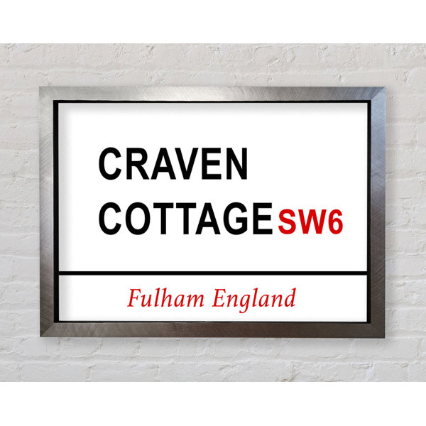 Bright Star Craven Cottage Signs - Single Picture Frame Art Prints ...