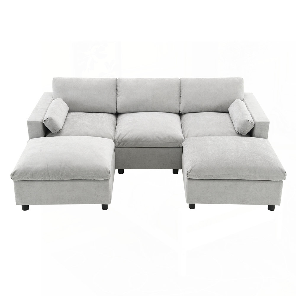 Hokku Designs Modular Sectional Sofa with Practical Storage and ...