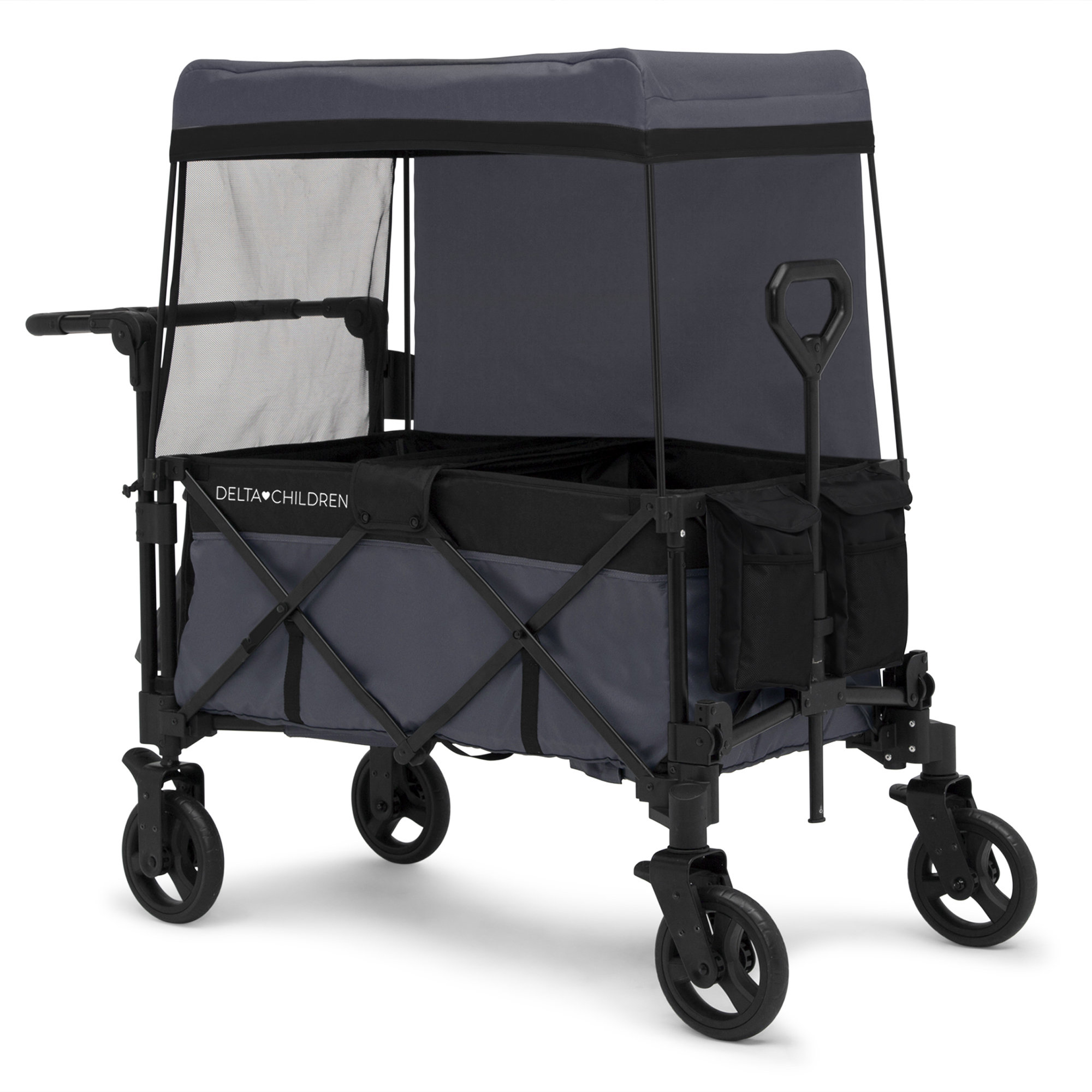 Delta Children Adventure Stroller Wagon, Gray/Black & Reviews | Wayfair