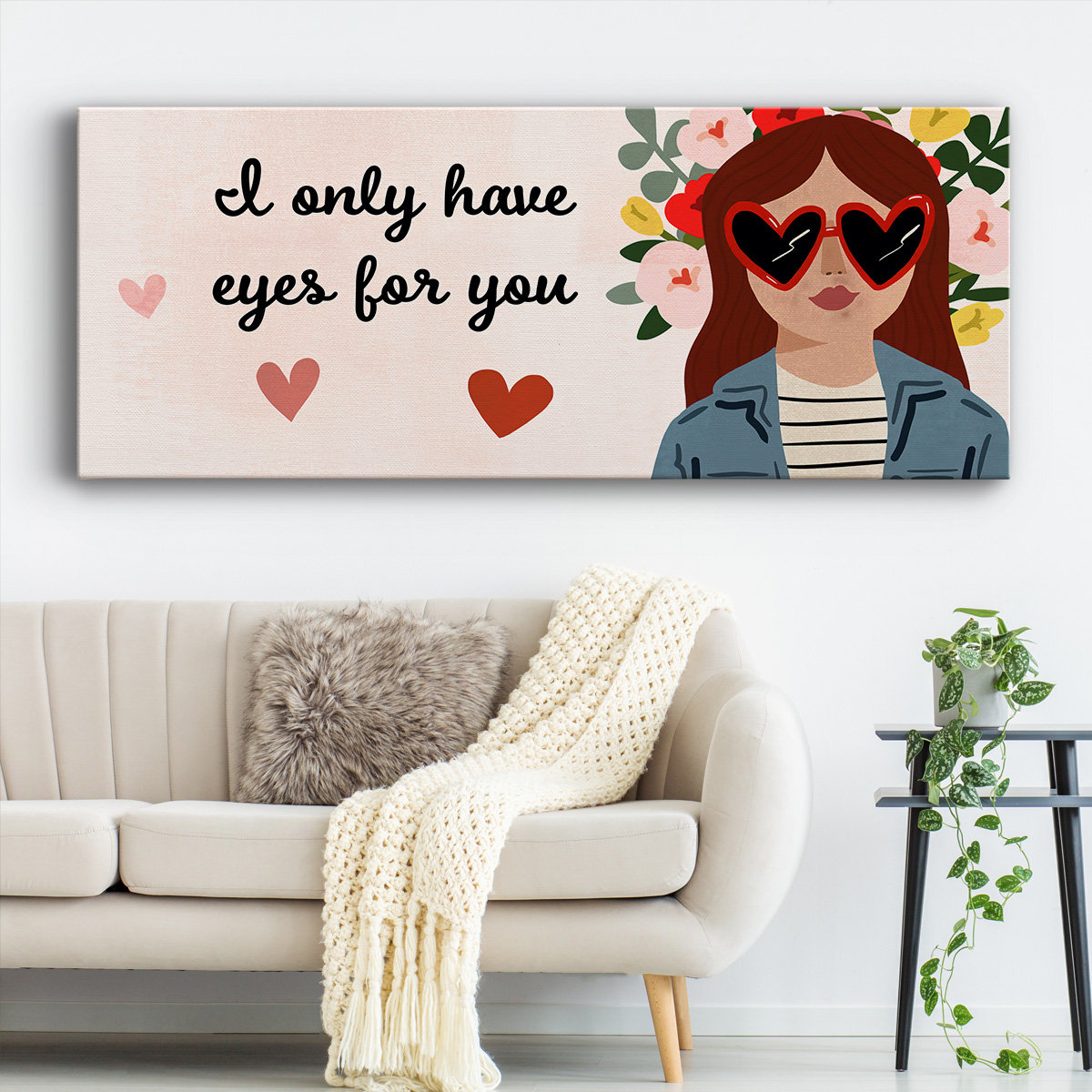 The Holiday Aisle® Darling Valentine Collection D On Canvas Textual Art ...