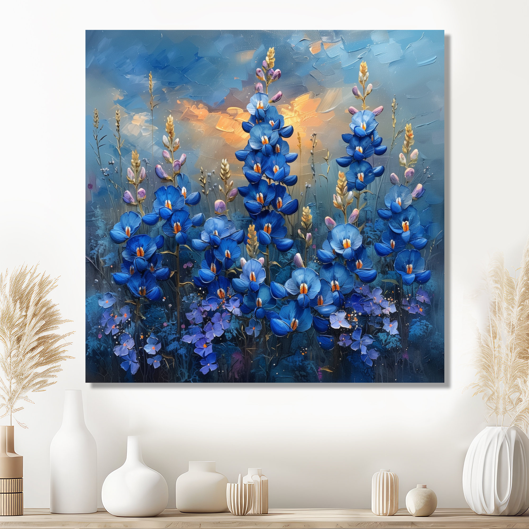 Astoria Grand Blue Pink Morning Magic Blue Bonnets II - Blue Bonnets ...