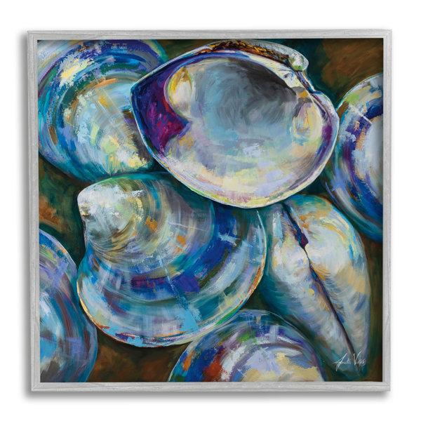 Stupell Industries " Modern Clam Shells Coastal Invertebrate Seashell ...