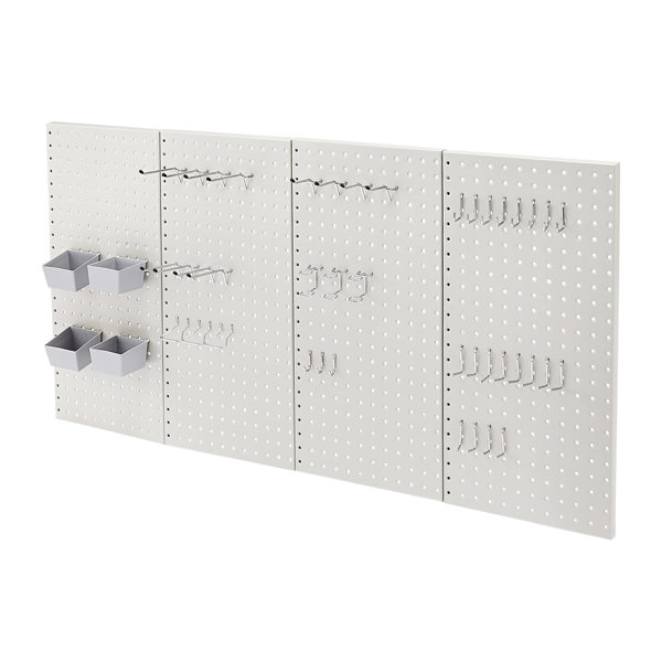 Latitude Run® Basics Rectangular Metal Pegboard Kit – Rust and Scratch ...