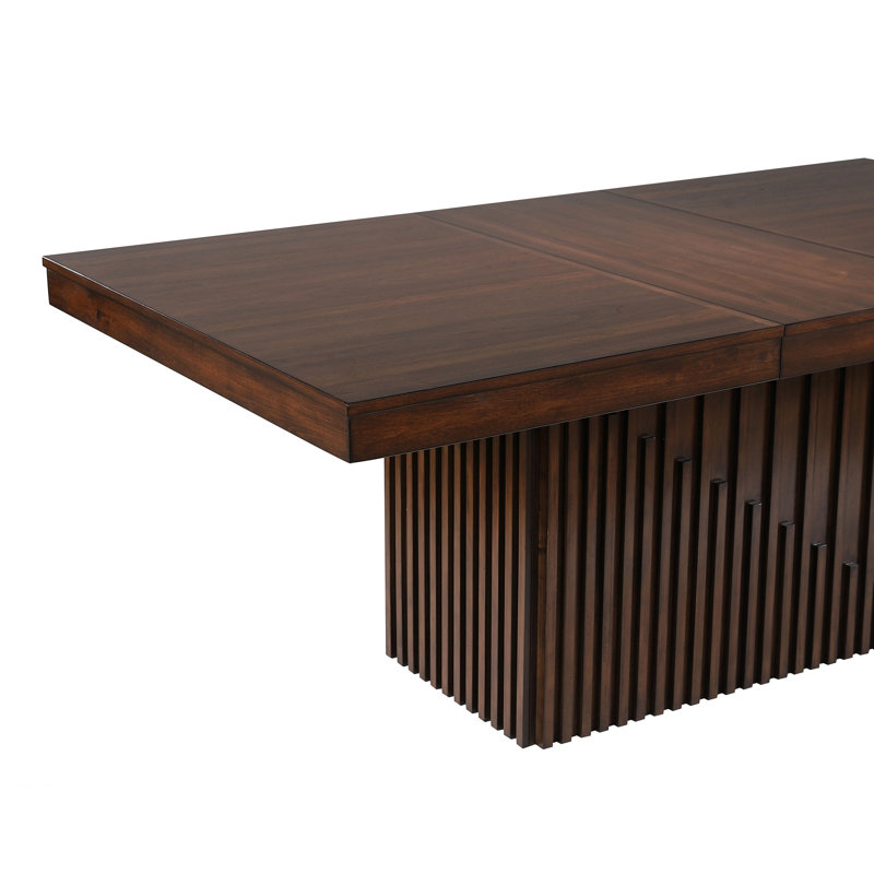 Corrigan Studio® Malilah Extendable Pedestal Dining Table & Reviews ...