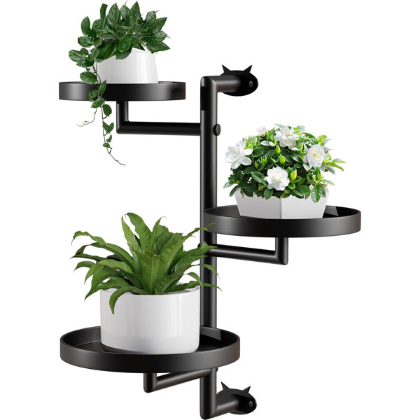 Latitude Run® Rotating Window Plant Shelves For Multiple Plants Indoors ...