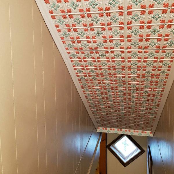 A La Maison Ceilings Emma''s Flowers 1.64 ft. x 1.64 ft. Glue-Up ...