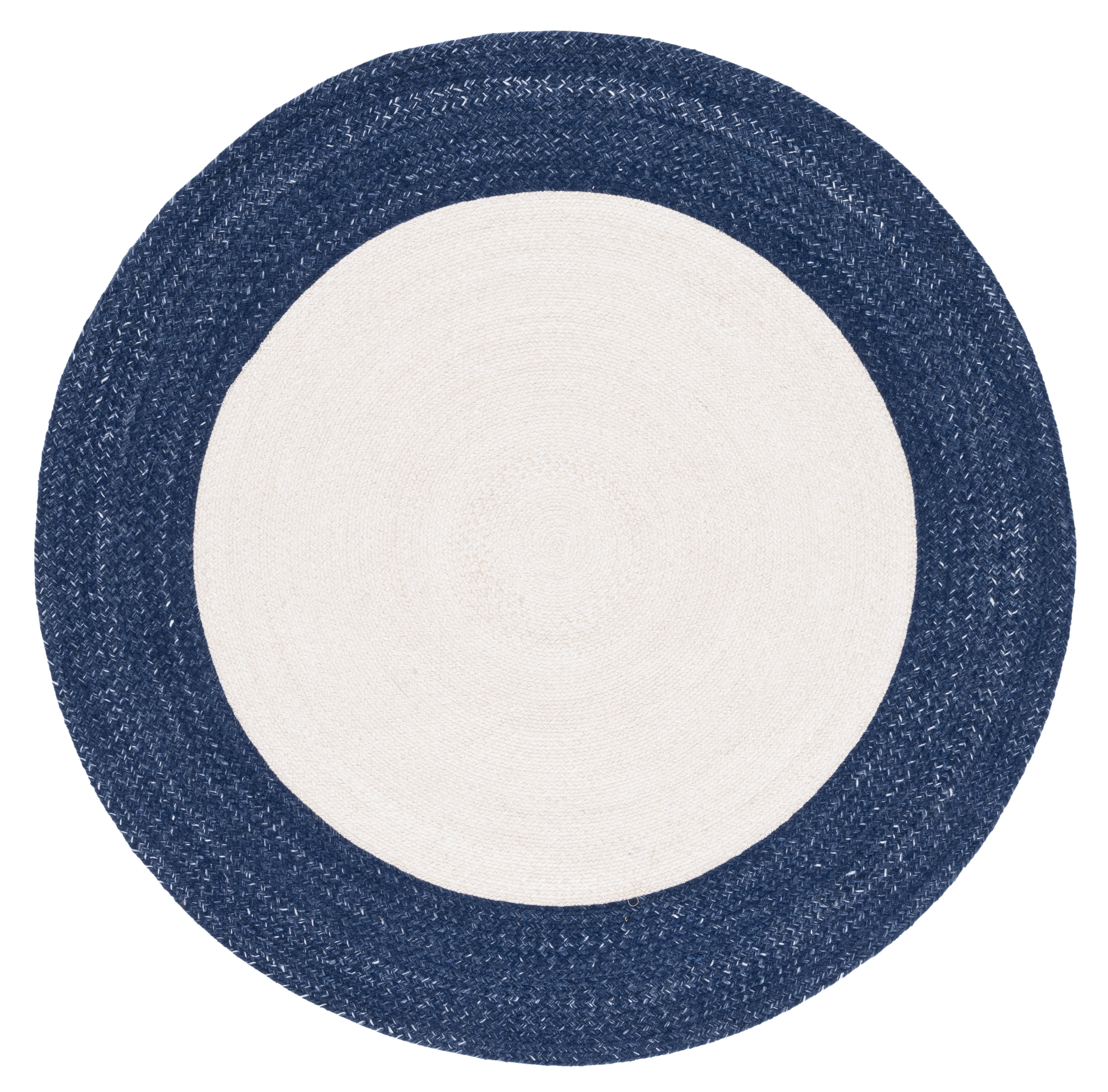 Gracie Oaks Braided 803 Area Rug In Ivory / Navy - Wayfair Canada