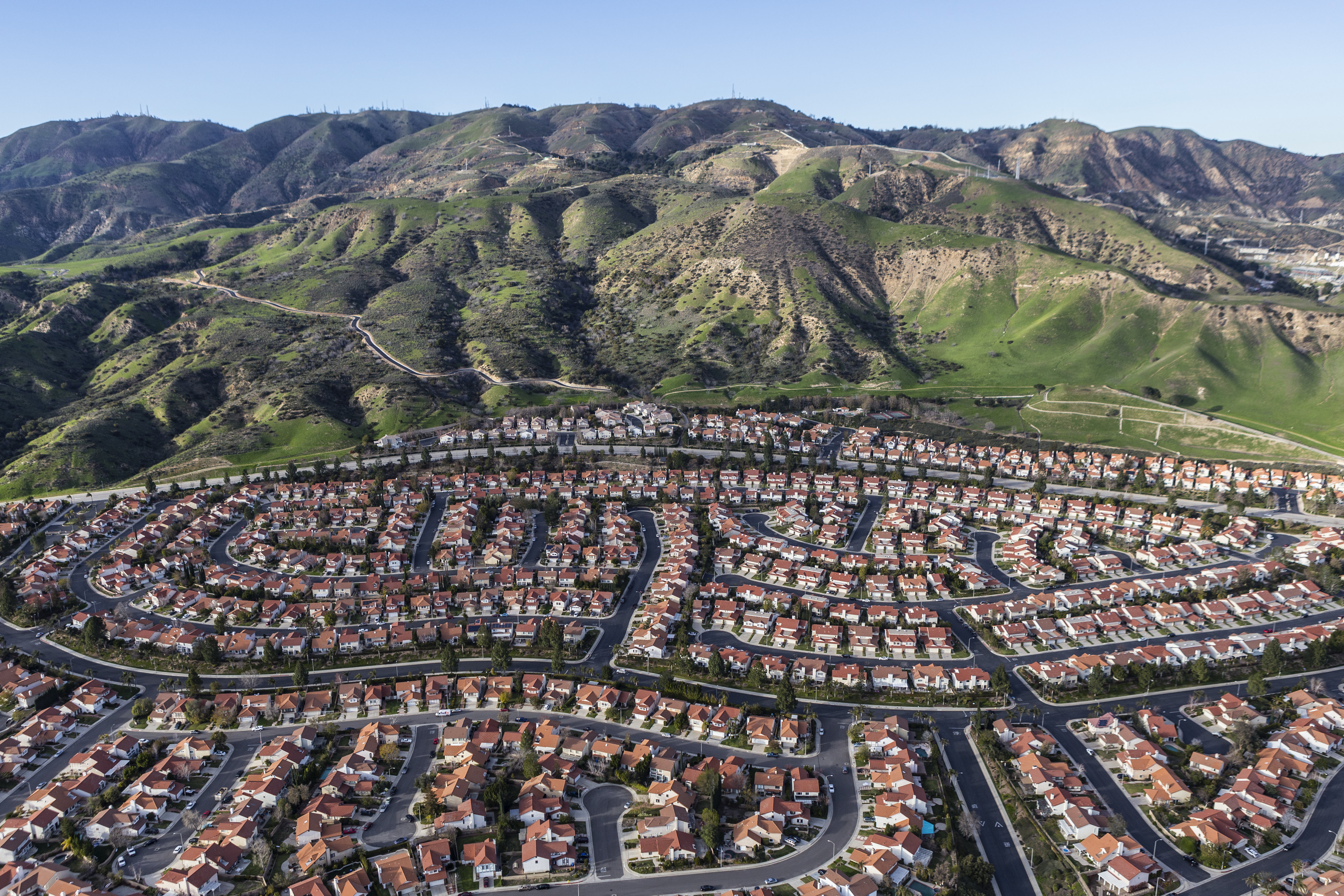 Hokku Designs Filide Los Angeles Hillside Suburbia On Canvas by ...