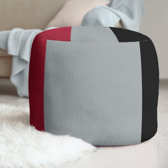 East Urban Home Tennessee Football Upholstered Ottoman | Wayfair