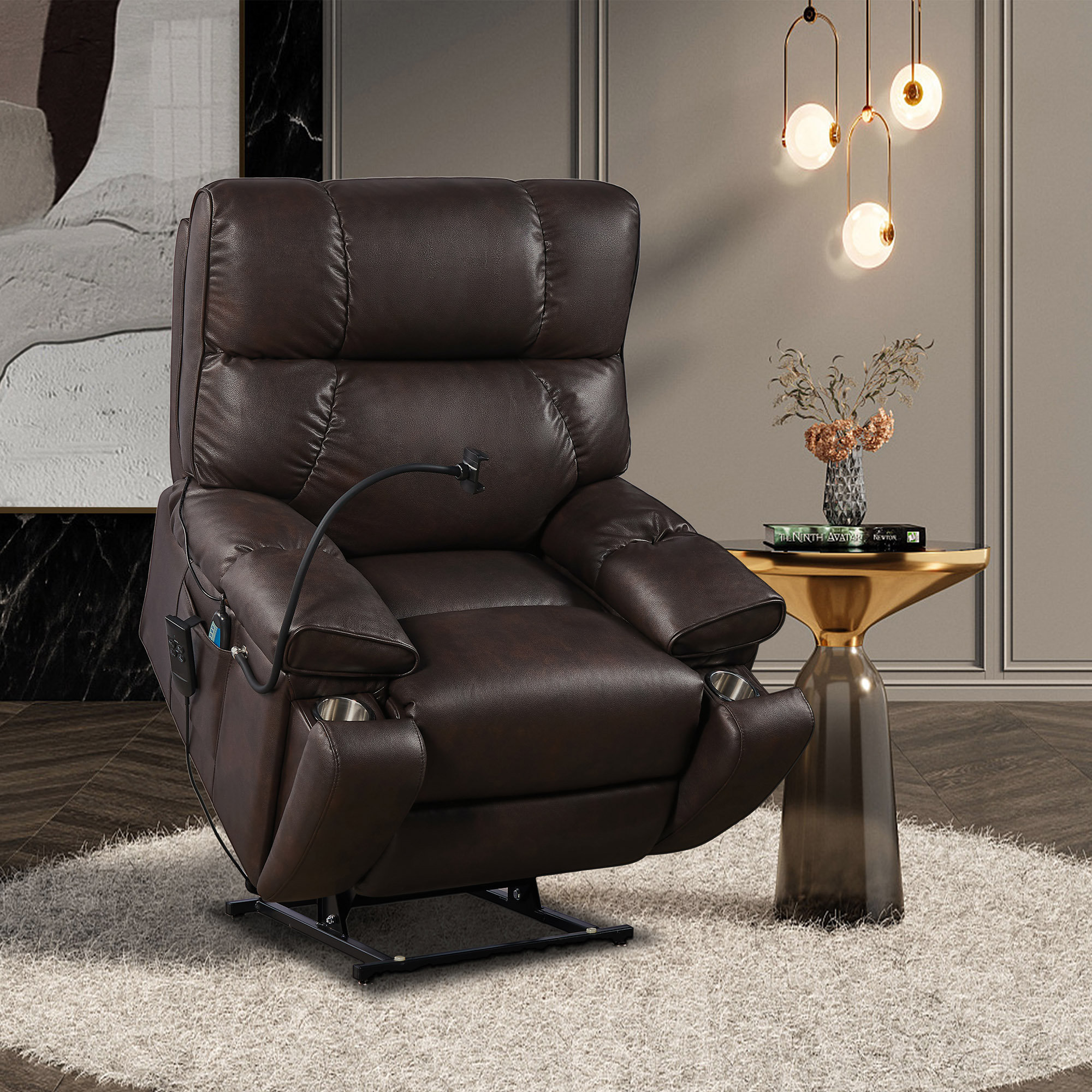 Hokku Designs Dual Motor Power Lift Recliner Chair For Elderly Infinite ...