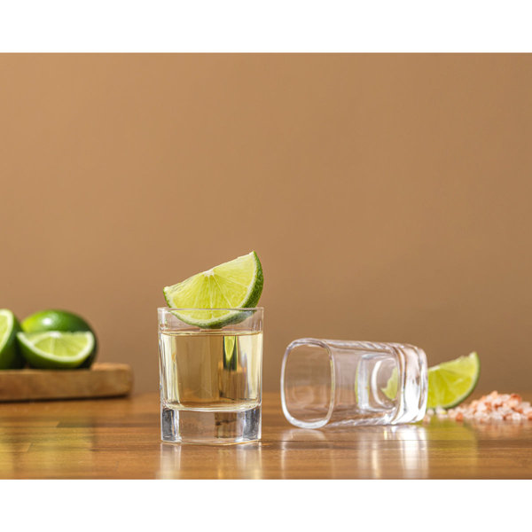 JoyJolt 10 - Piece 2oz. Glass Shot Glass/Shooter Glassware Set ...