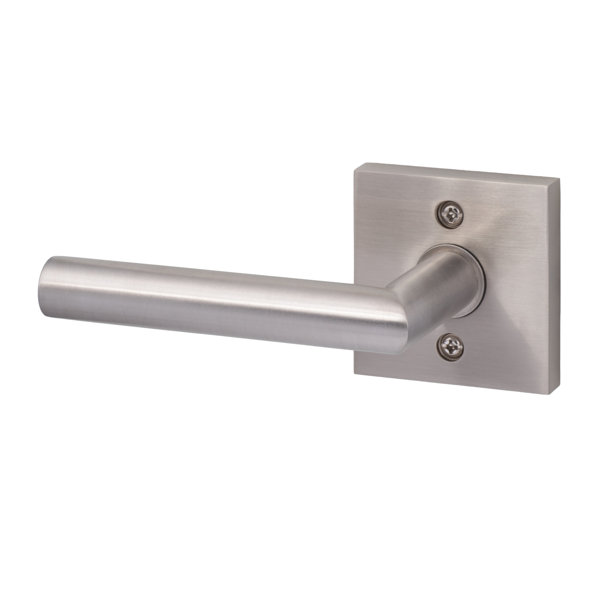 Sure-LocHardware Hanover Square Passage Lever, Satin Stainless | Wayfair