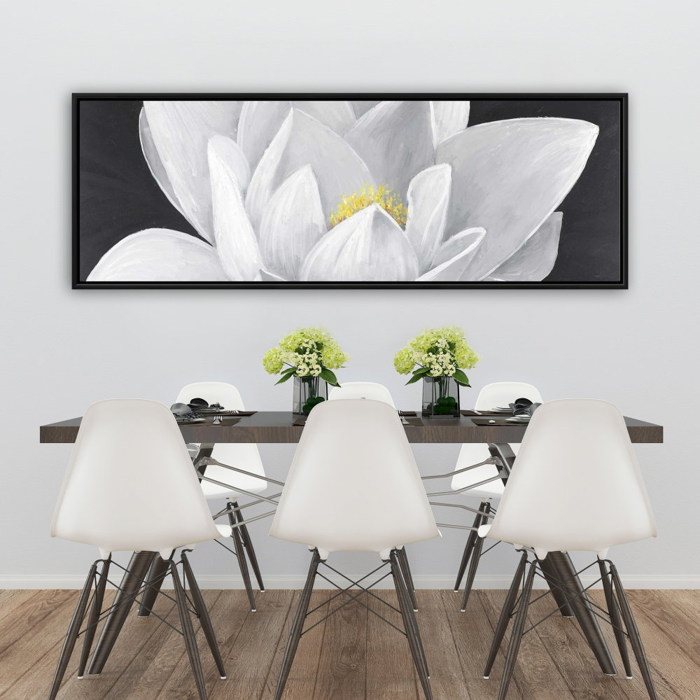 Hokku Designs " Overhead View Of A Lotus Flower " on Canvas | Wayfair