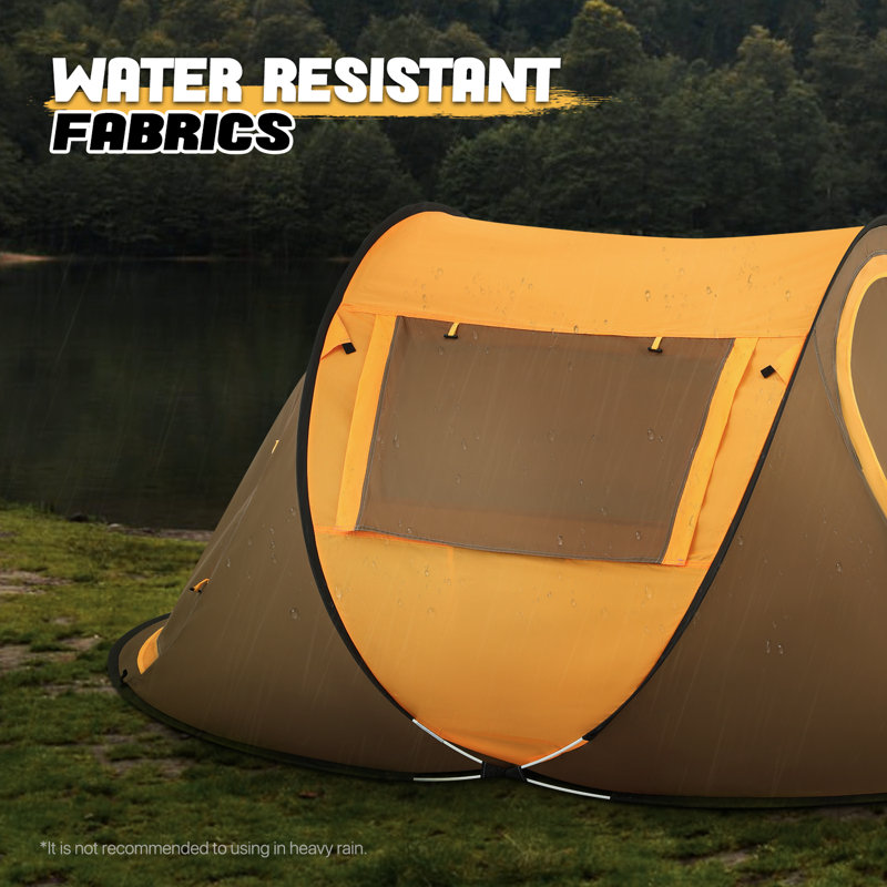 MoNiBloom 3 Person Automatic Pop Up Camping Tent Waterproof Portable ...