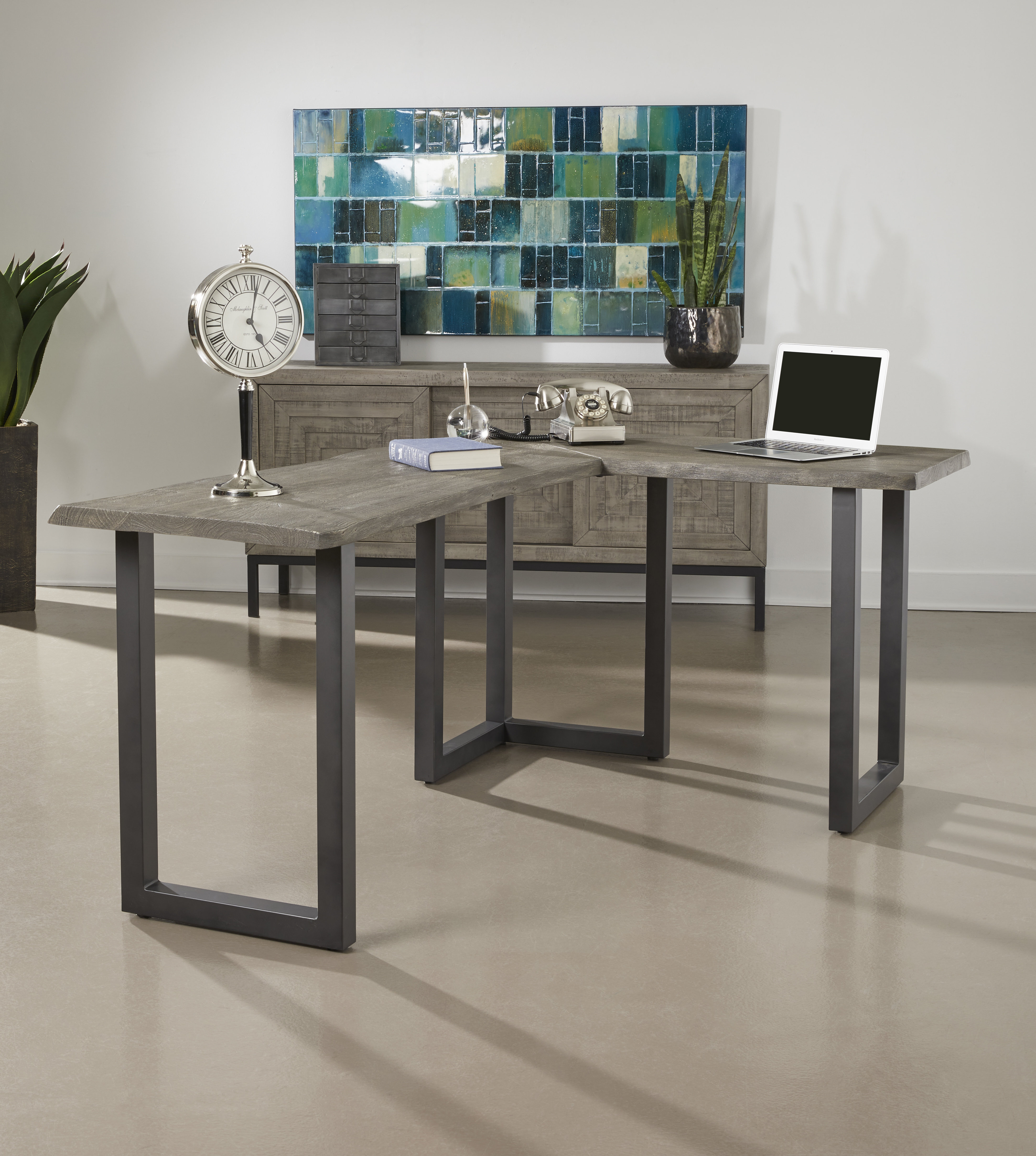 Coast to Coast Accents Solid Wood L-Shape Writing Desk & Reviews | Wayfair