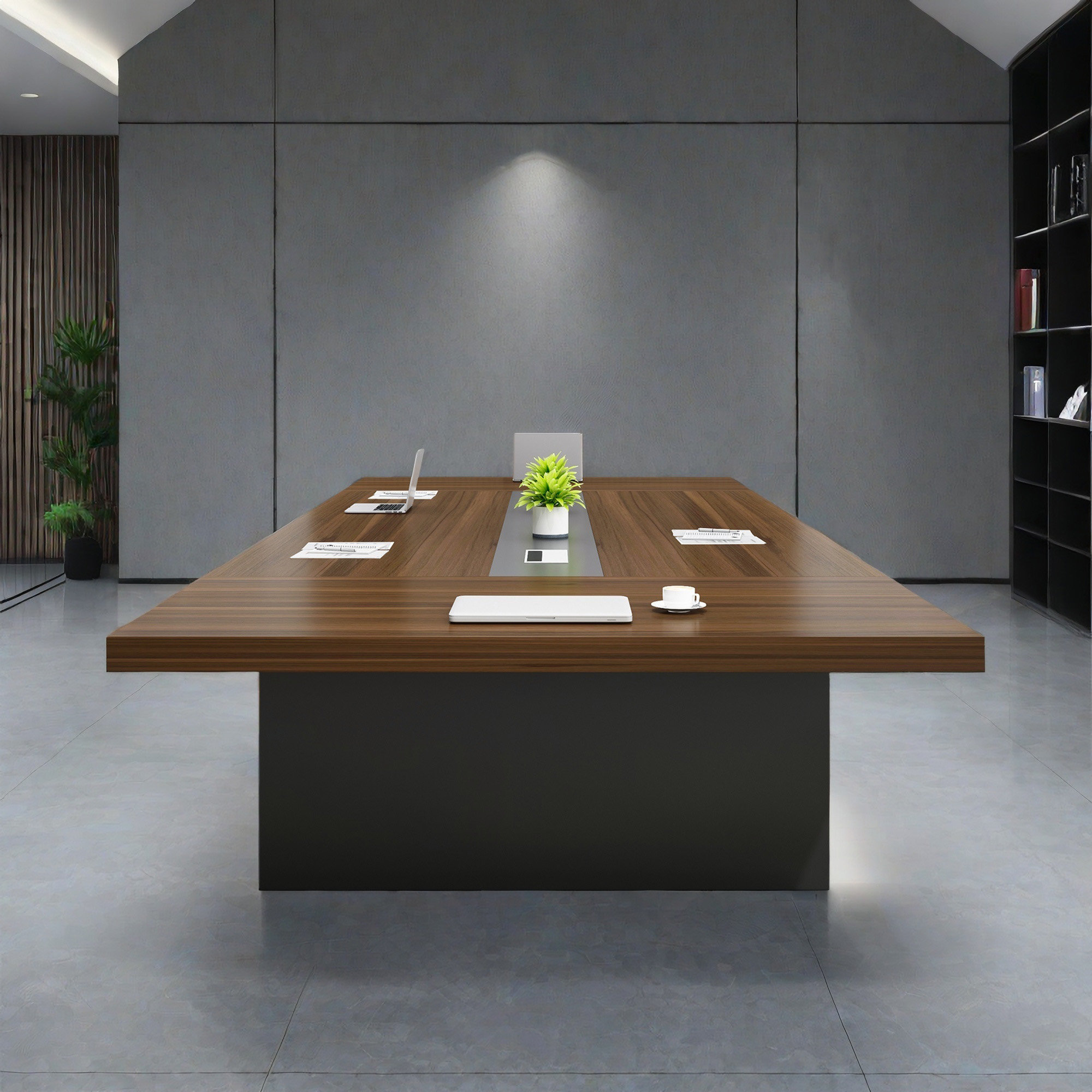 Latitude Run® Searfoss 137.8" Rectangle Conference Table, Large ...