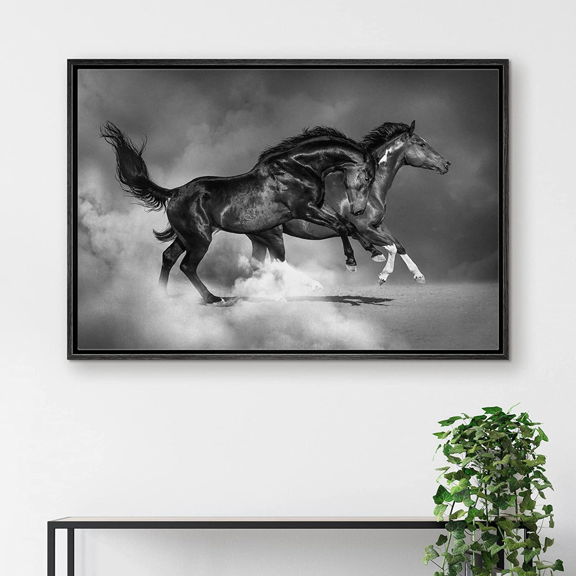 IDEA4WALL Courir les chevaux IDÉE4WALL, reproduction d'art sur toile ...