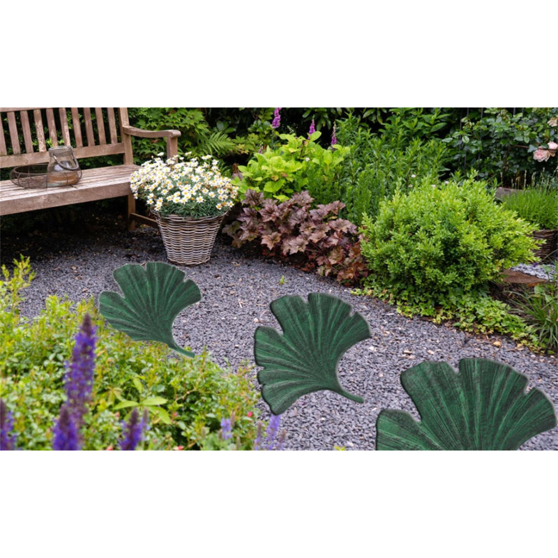 Red Barrel Studio® Gingko Leaf Stepping Stone Decorative Stepping ...