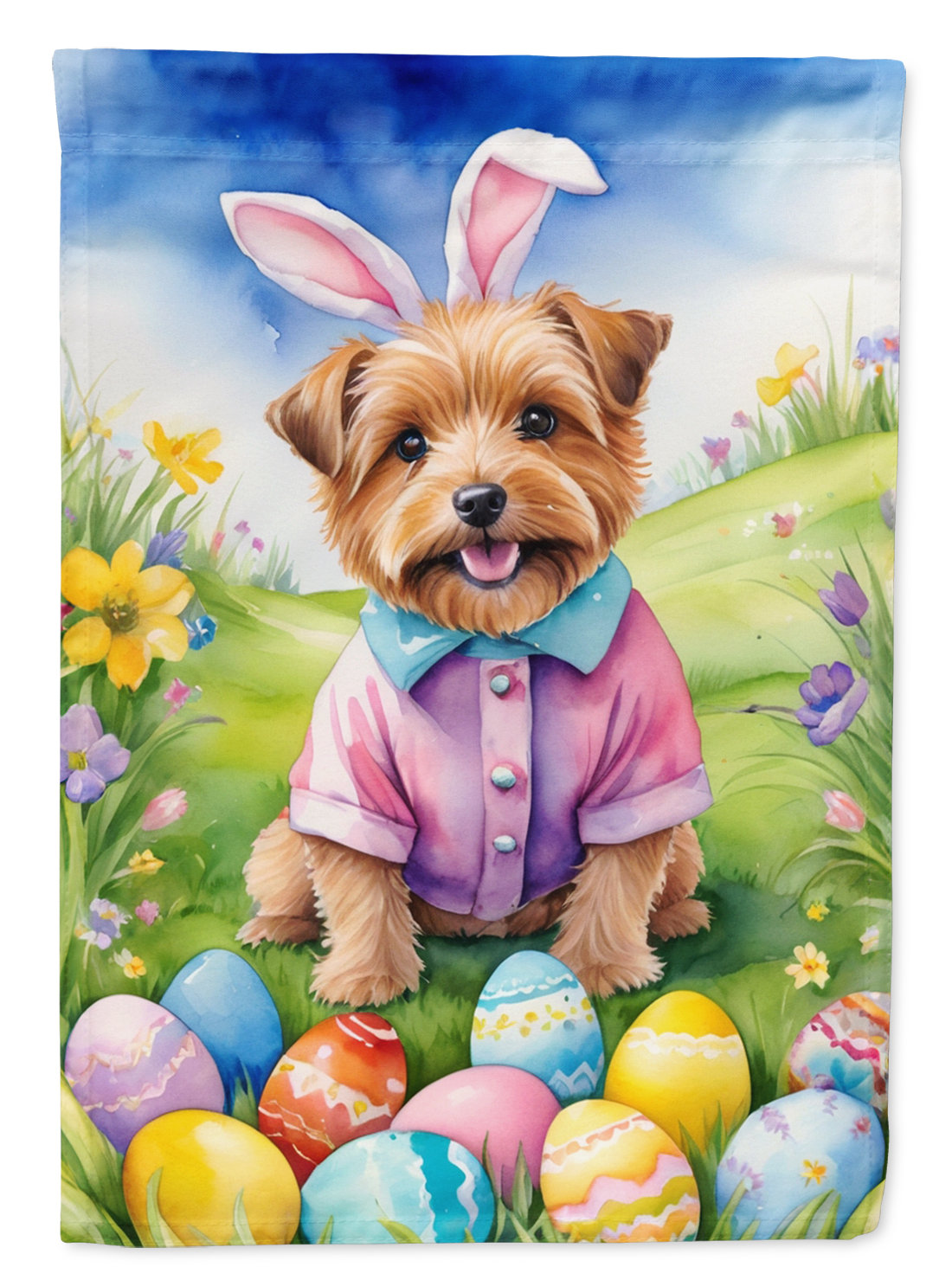 Caroline's Treasures Easter Egg Hunt Double Sided 40'' H x 28'' W ...
