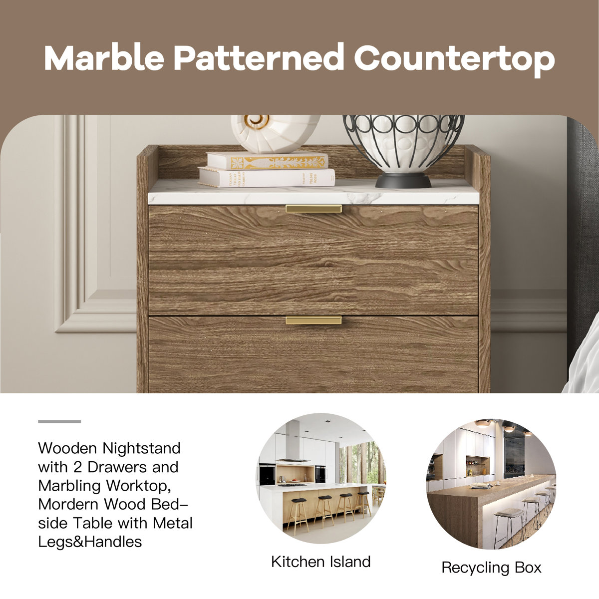 Mercer41 Zekia Nightstand | Wayfair